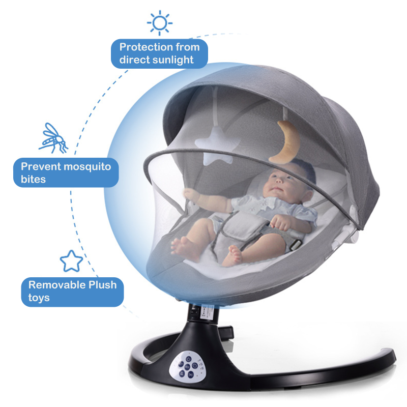 G TALECO GEAR Baby Swing for Infants, Electric Baby Bouncer with 5 ...