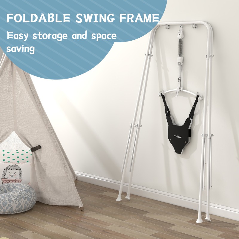 Baby Jumper with Stand,Baby Bouncer,Easy Set-Up,Baby Exerciser for ...